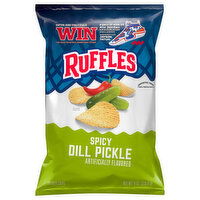 Ruffles Potato Chips, Spicy Dill Pickle - Super 1 Foods