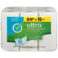 Simply Done Paper Towels, Ultra, Strong & Absorbent, Simple Size Select ...