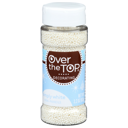Over The Top Decorating Simply White Non-Pareils - 2.2 Ounce - Super 1 ...