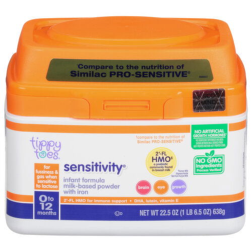 Tippy Toes Infant Formula, Milk-Based Powder with Iron - FRESH by ...