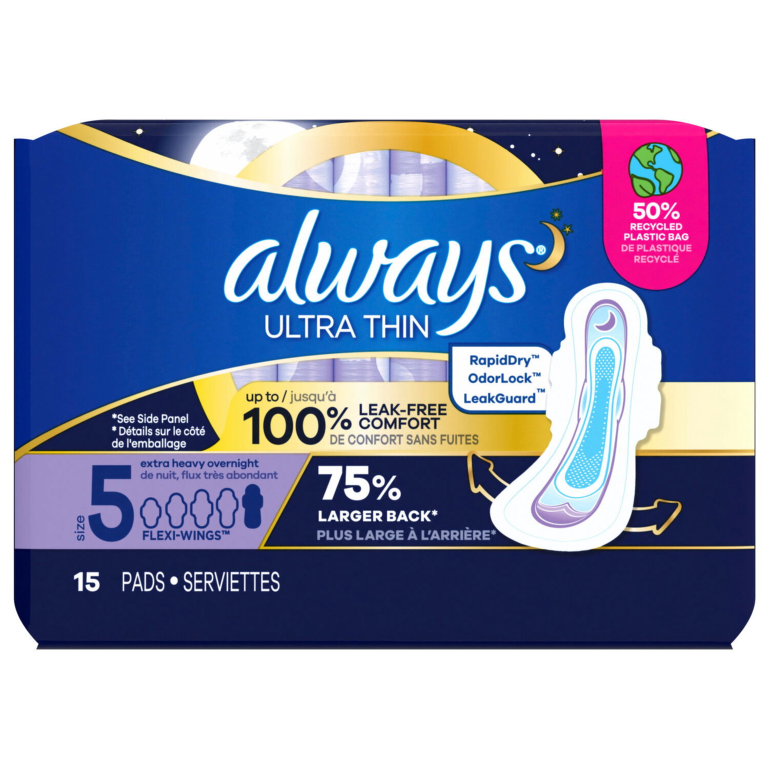 Always night pads store