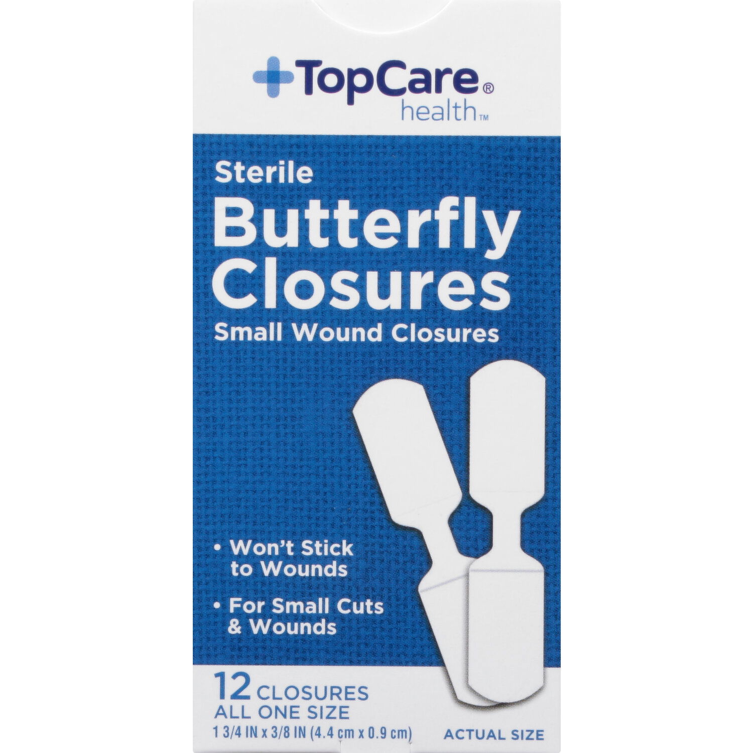 TopCare Butterfly Closures Sterile All One Size Brookshire s