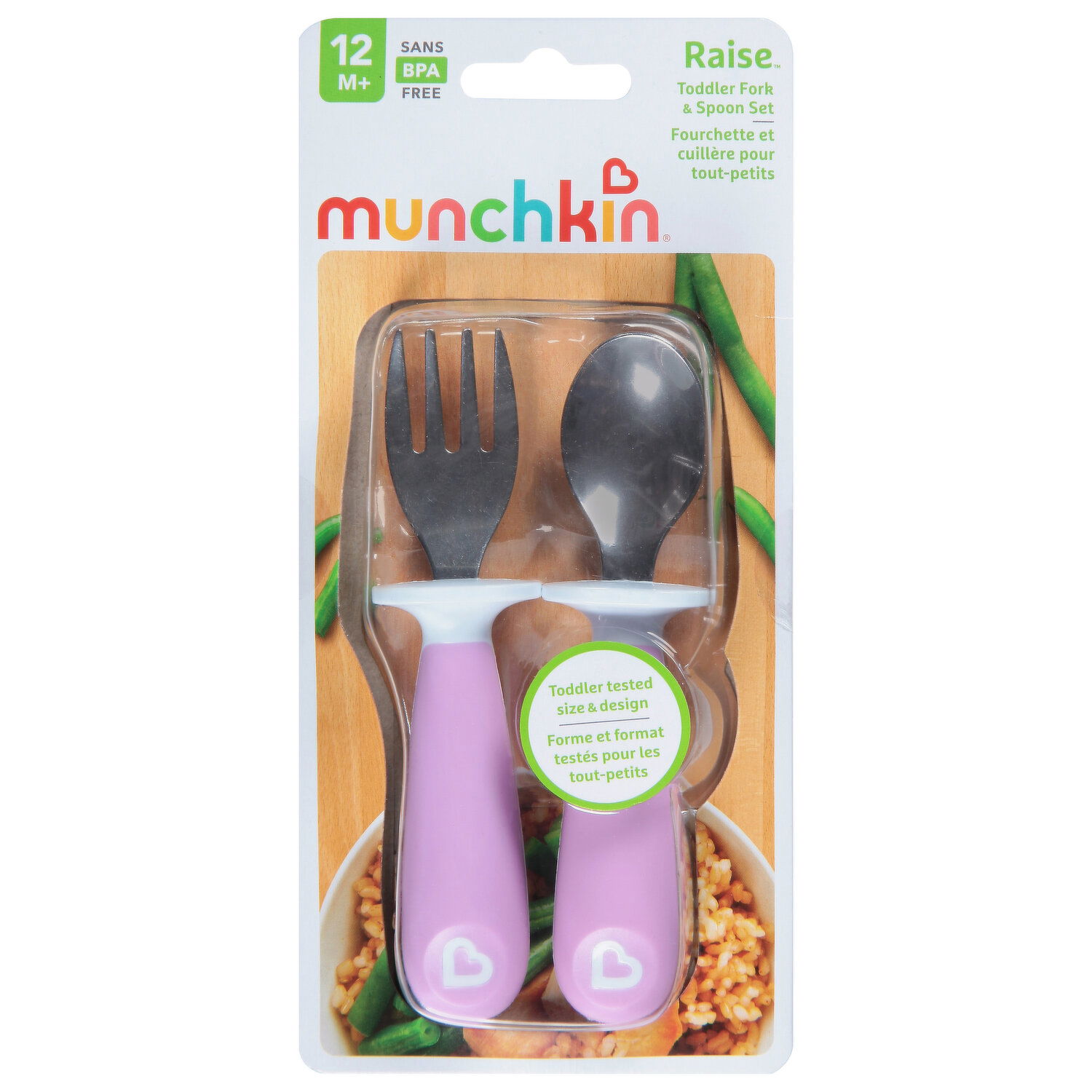 Munchkin Toddler Fork Spoon Set 12 Months FRESH by Brookshire s