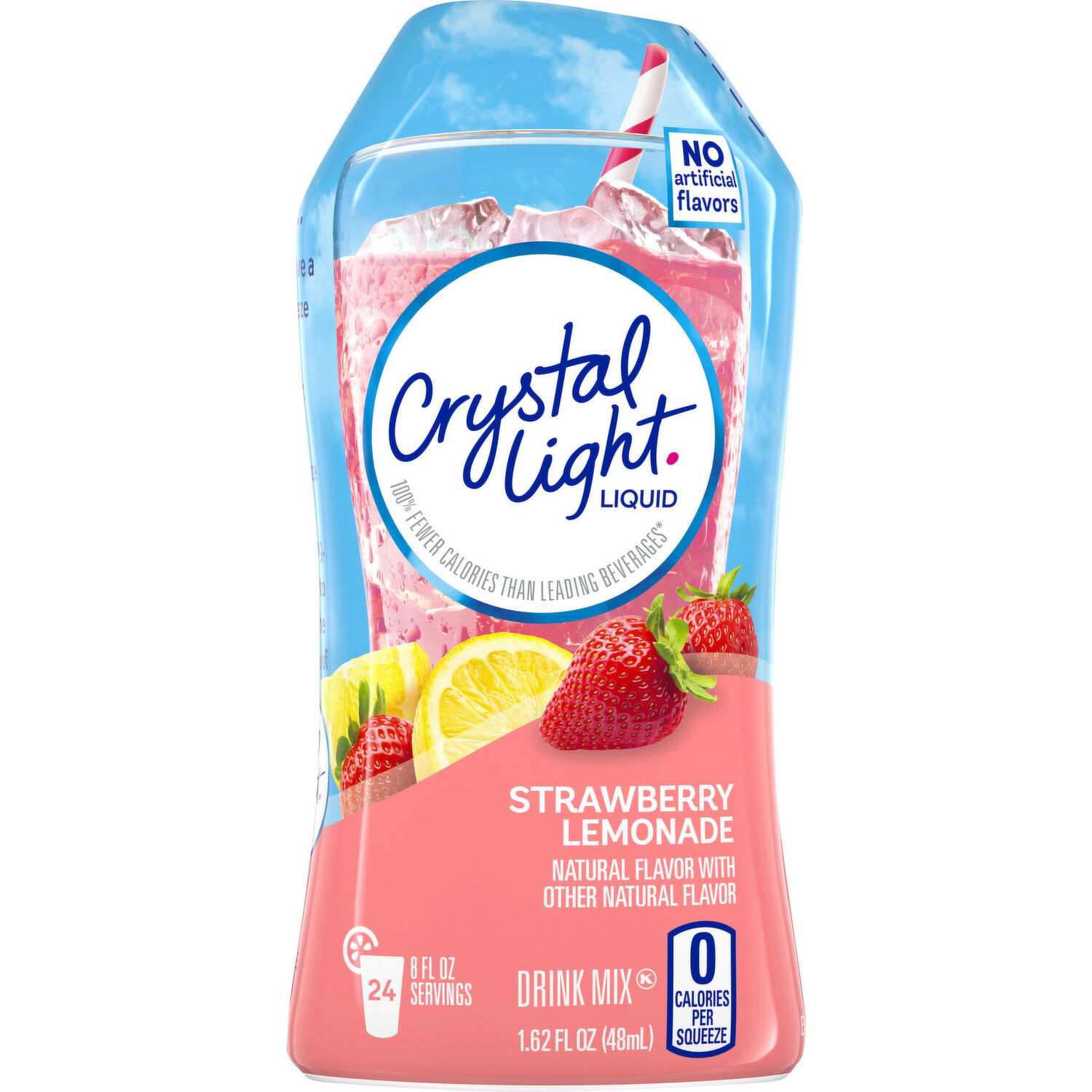 Crystal Light Sugar Free Strawberry Lemonade Liquid Drink Mix Super 1 Foods