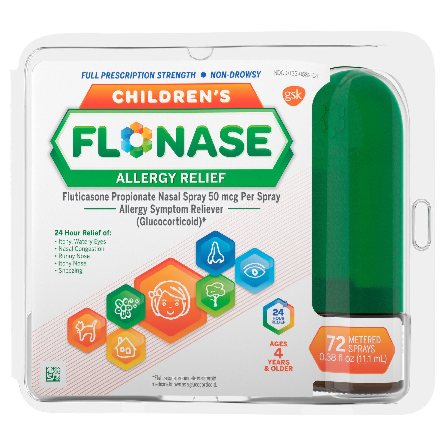 Flonase Allergy Relief Children s Full Prescription Strength Non Drowsy Metered Sprays Brookshire s